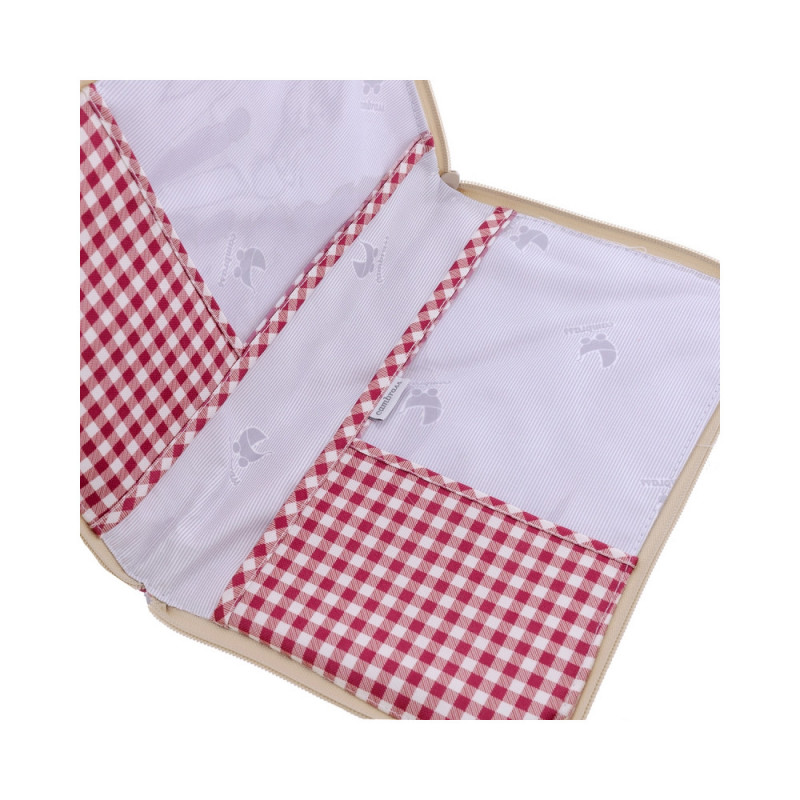 PORTADOCUMENTOS VICHY ROJO